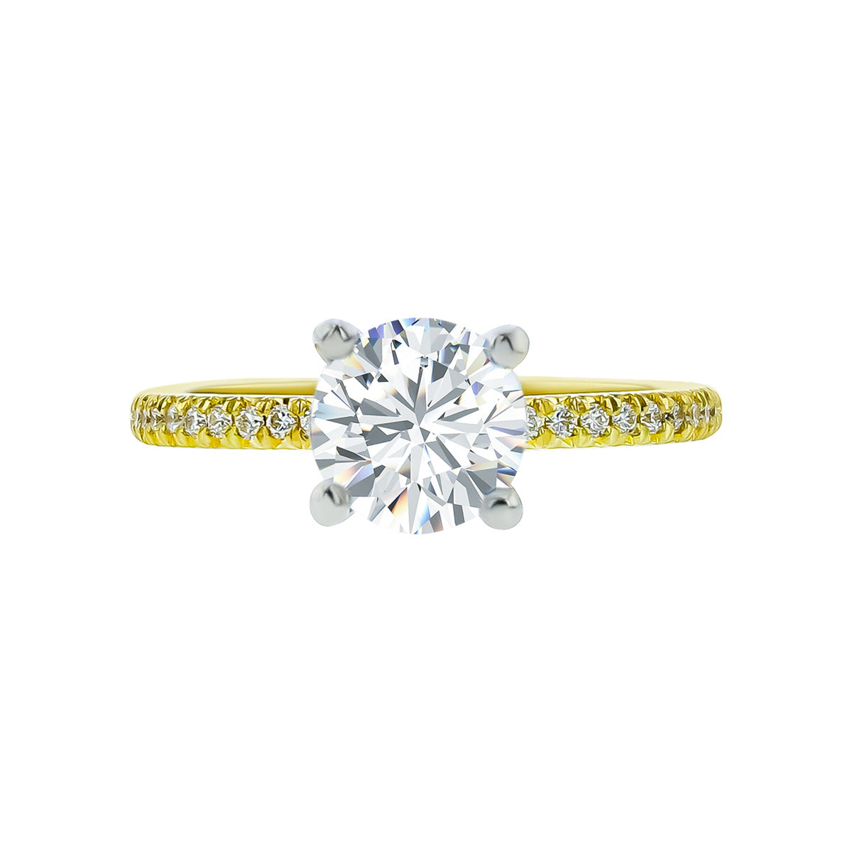 French-Cut Diamond Classic Engagement Ring Setting | Sylvan's Jewelers