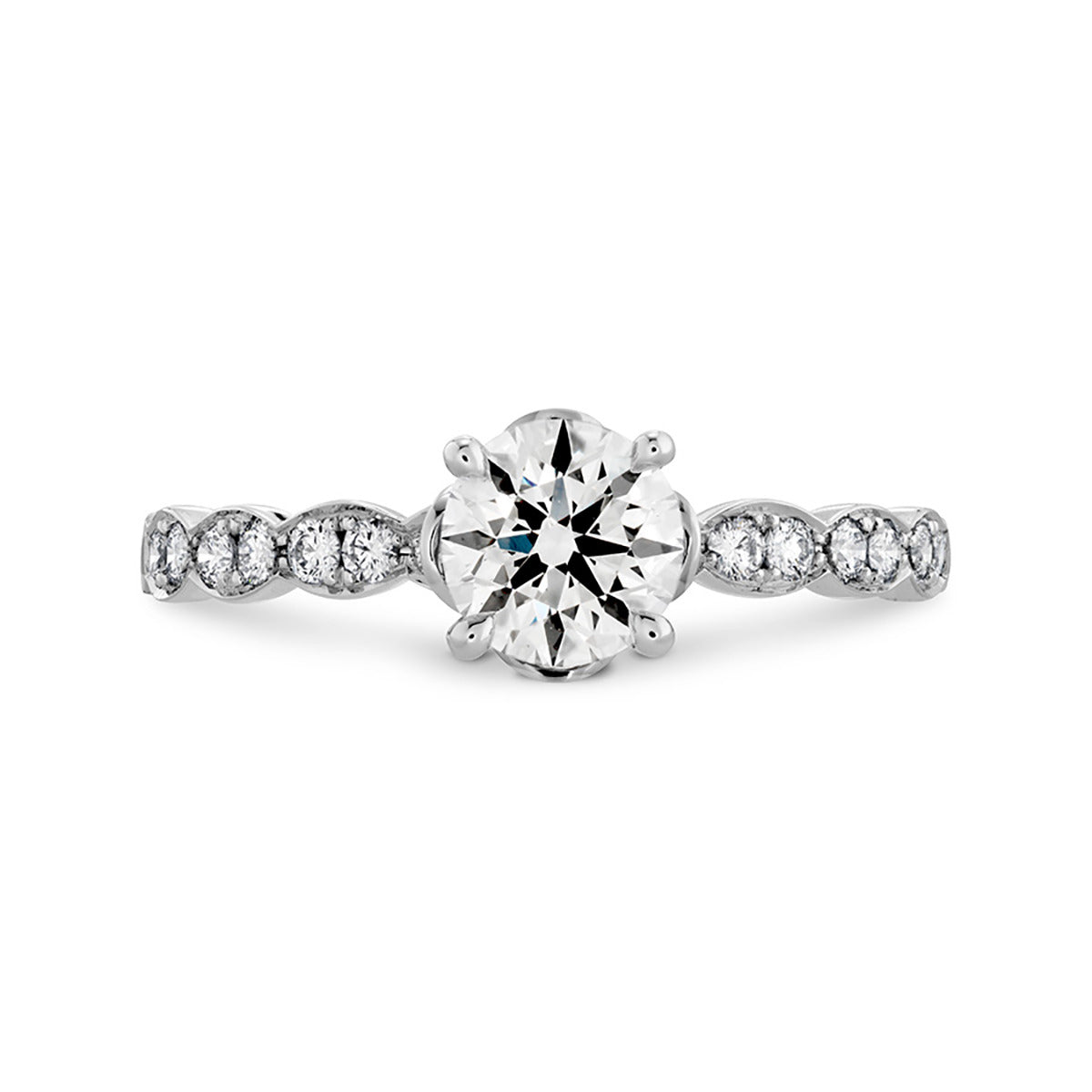 Lorelei Floral HOF Diamond Engagement Ring | Sylvan's Jewelers