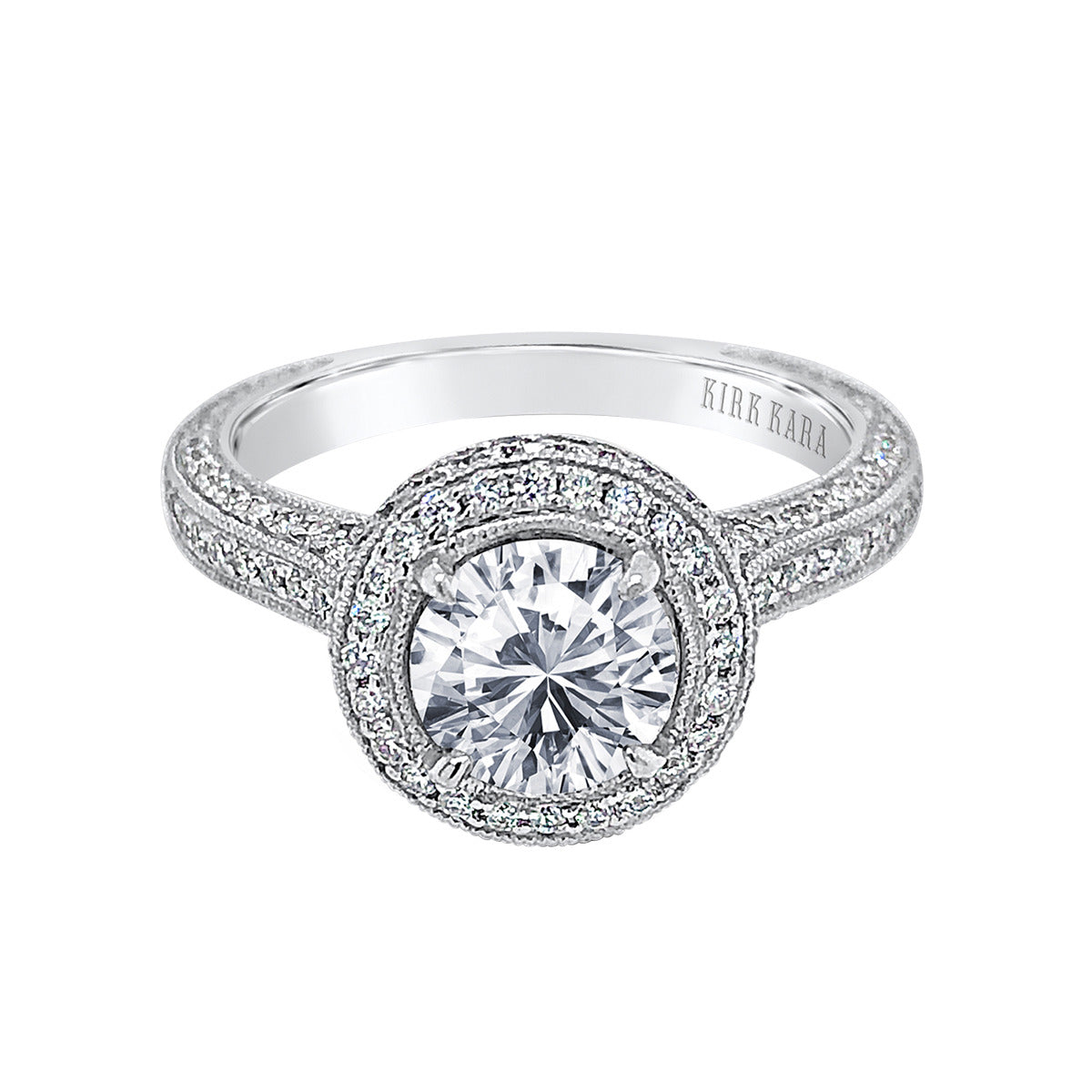 Classic Halo Diamond Engagement Ring Setting | Sylvan's Jewelers